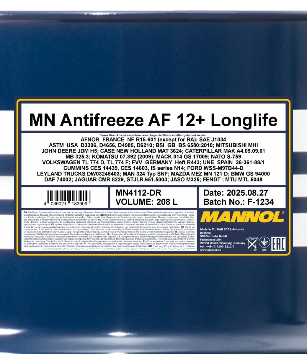 MANNOL Antifreeze AF12+ Longlife
