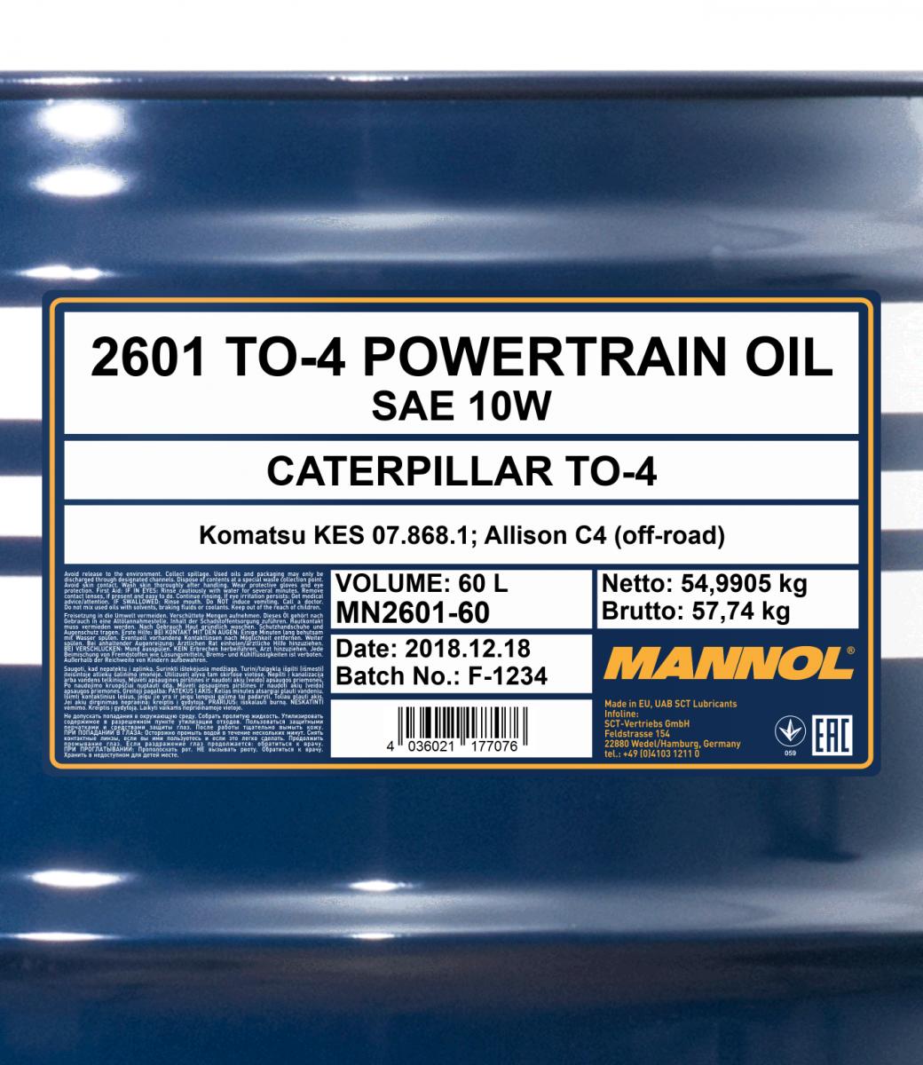 MANNOL TO-4 Powertrain Oil SAE 10W