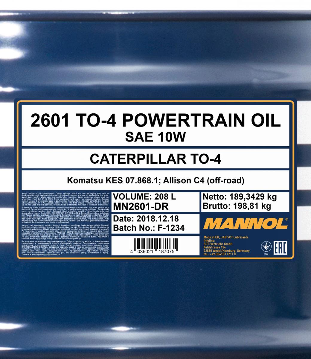 MANNOL TO-4 Powertrain Oil SAE 10W